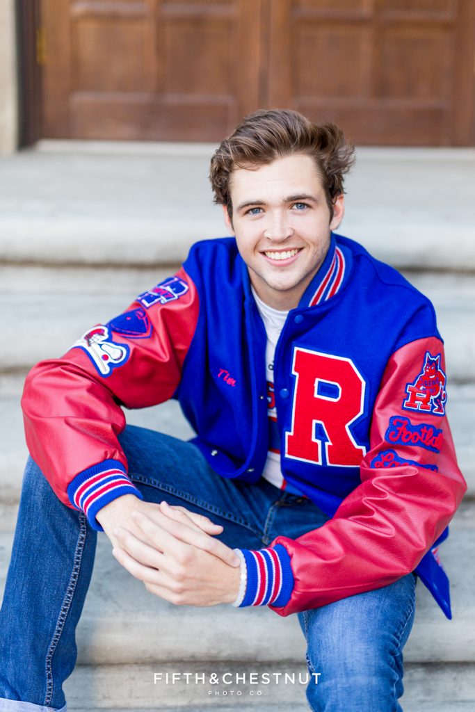 Reno Senior Portraits of Tim Harris in Downtown Reno