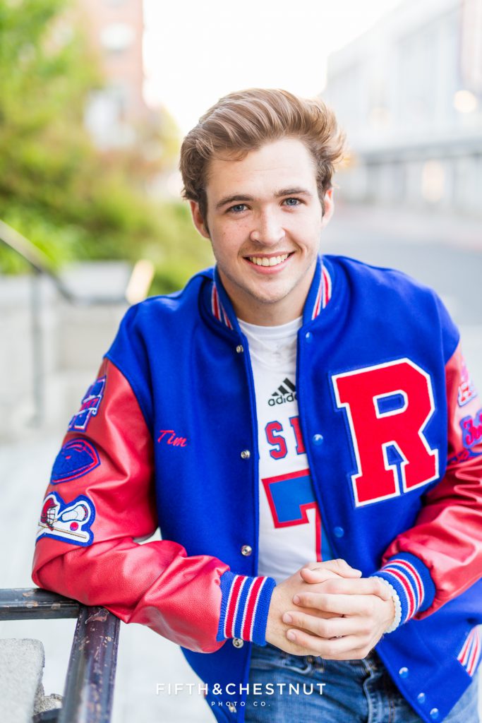 Reno Senior Portraits of Tim Harris in Downtown Reno