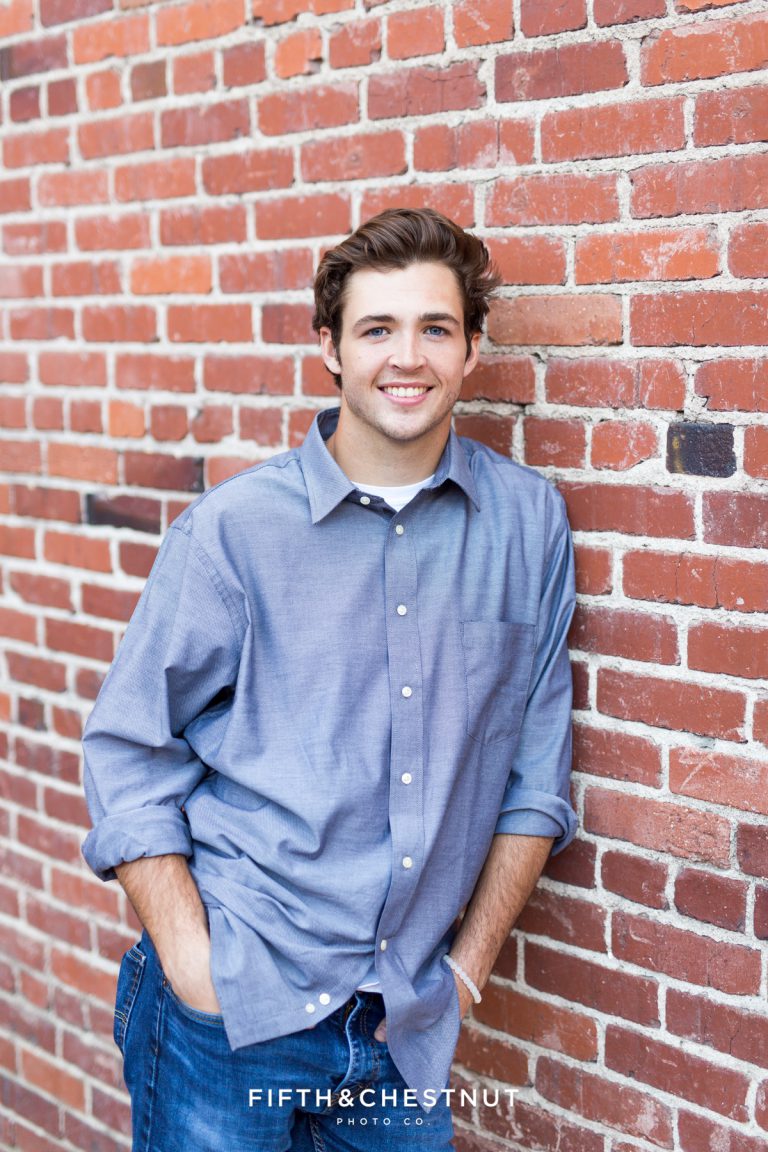 Reno Senior Portraits of Tim Harris in Downtown Reno