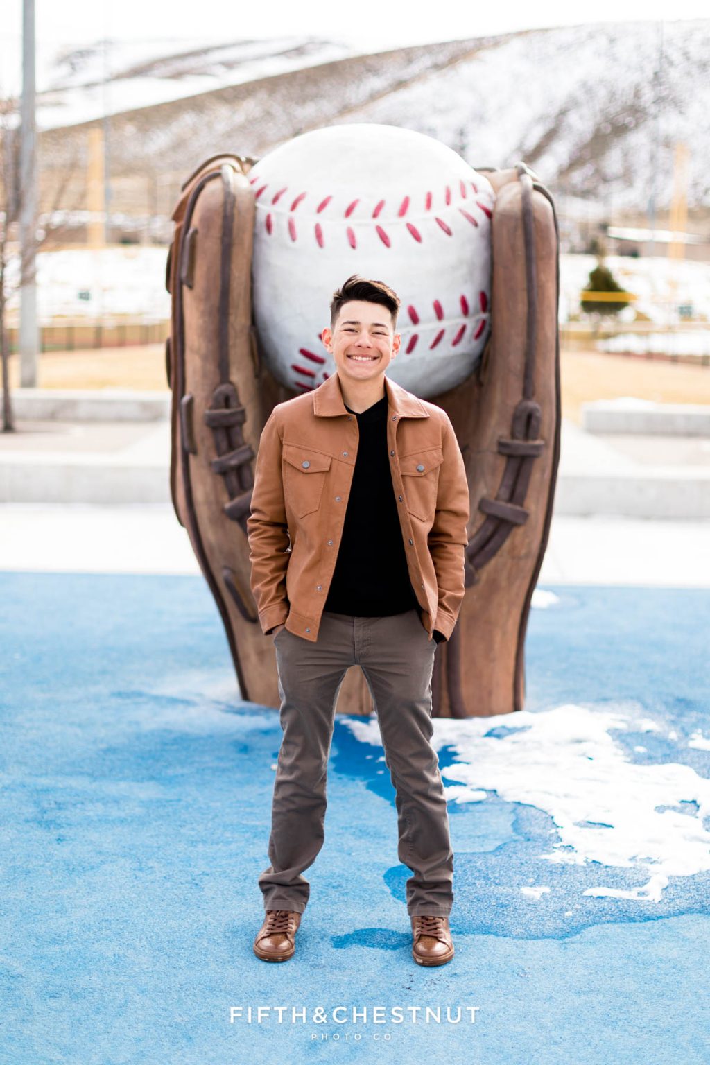 Baseball Themed Senior Portraits by Reno Senior Photographer