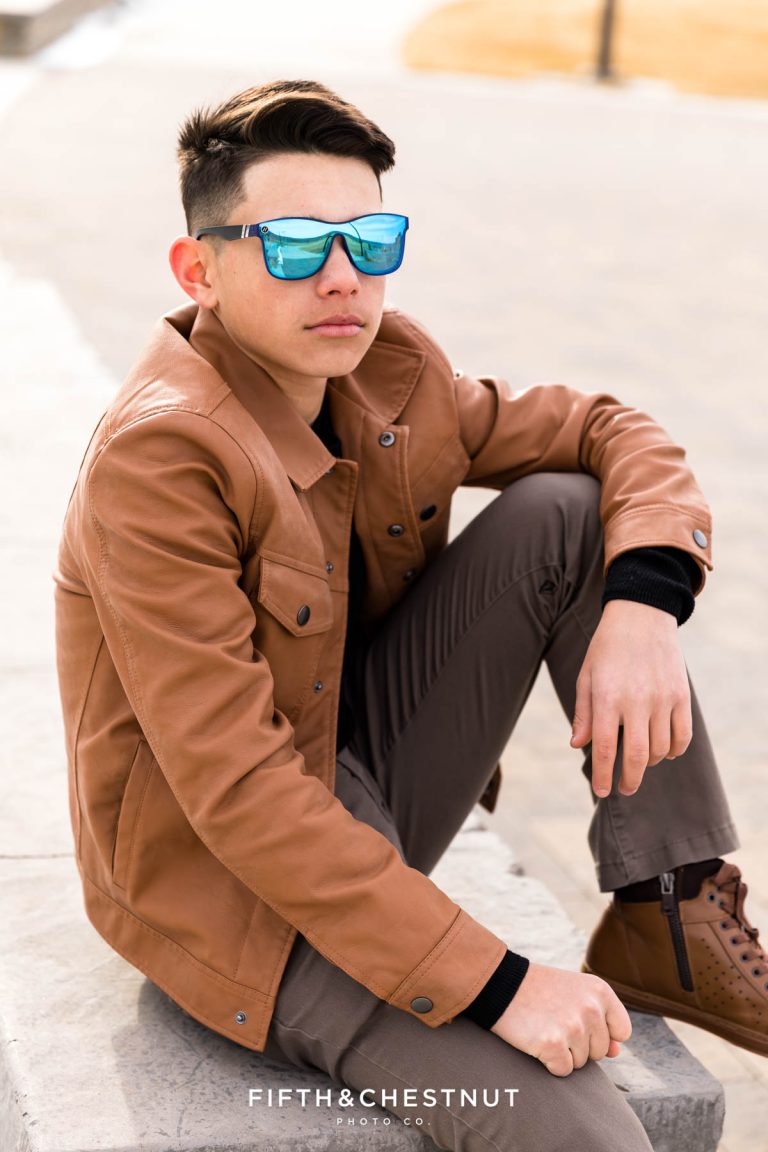 Baseball Themed Senior Portraits by Reno Senior Photographer