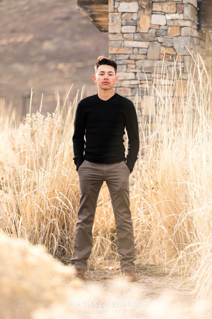 Baseball Themed Senior Portraits by Reno Senior Photographer