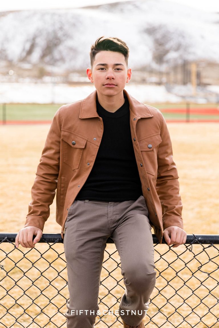 Baseball Themed Senior Portraits by Reno Senior Photographer