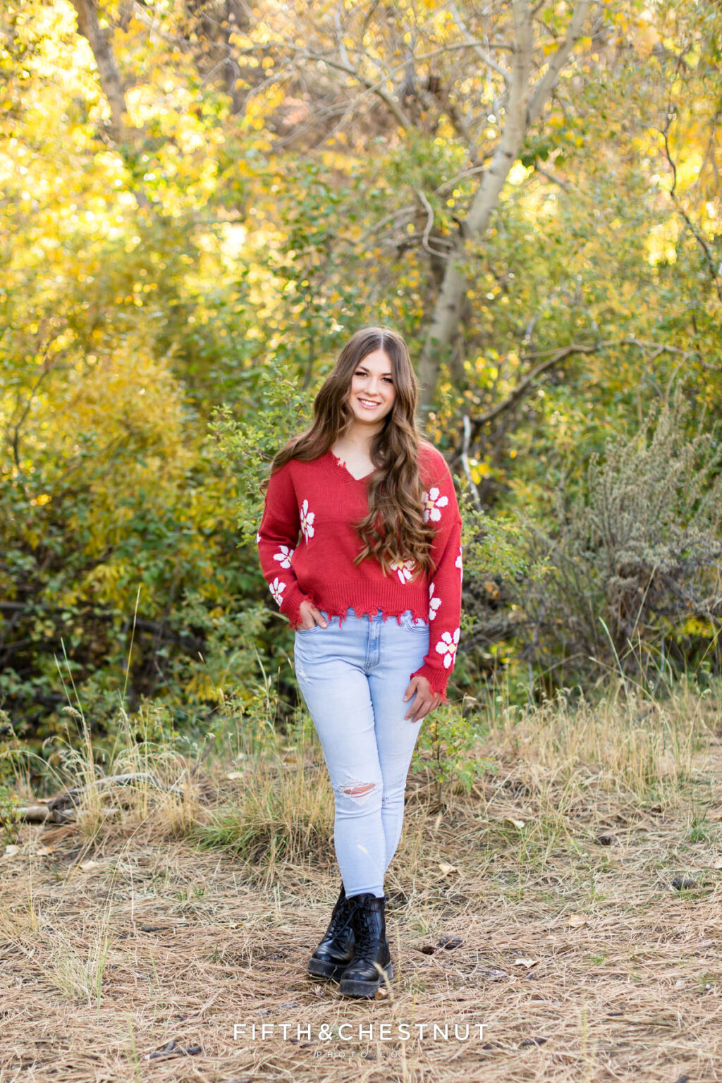 Cute Fall Teen Portraits by Reno Senior Photographer