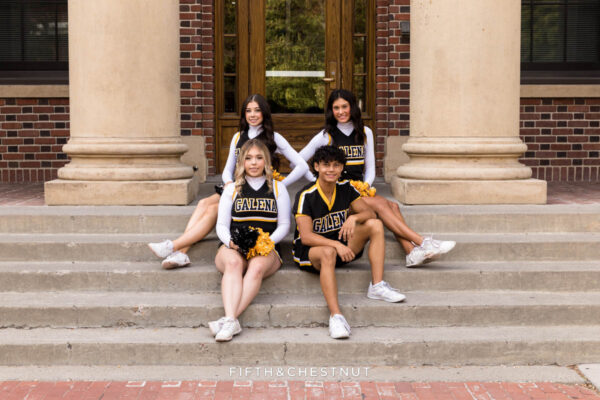 Fall Cheer Team Portraits by Reno Senior Photographer