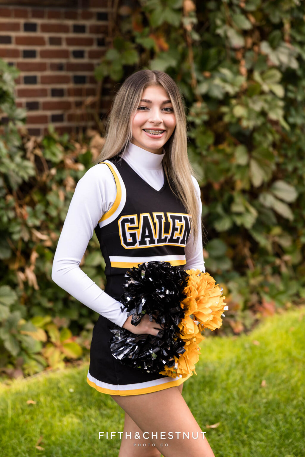 Fall Cheer Team Portraits by Reno Senior Photographer