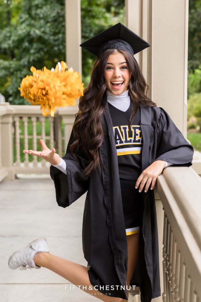 Fall Cheer Team Portraits by Reno Senior Photographer