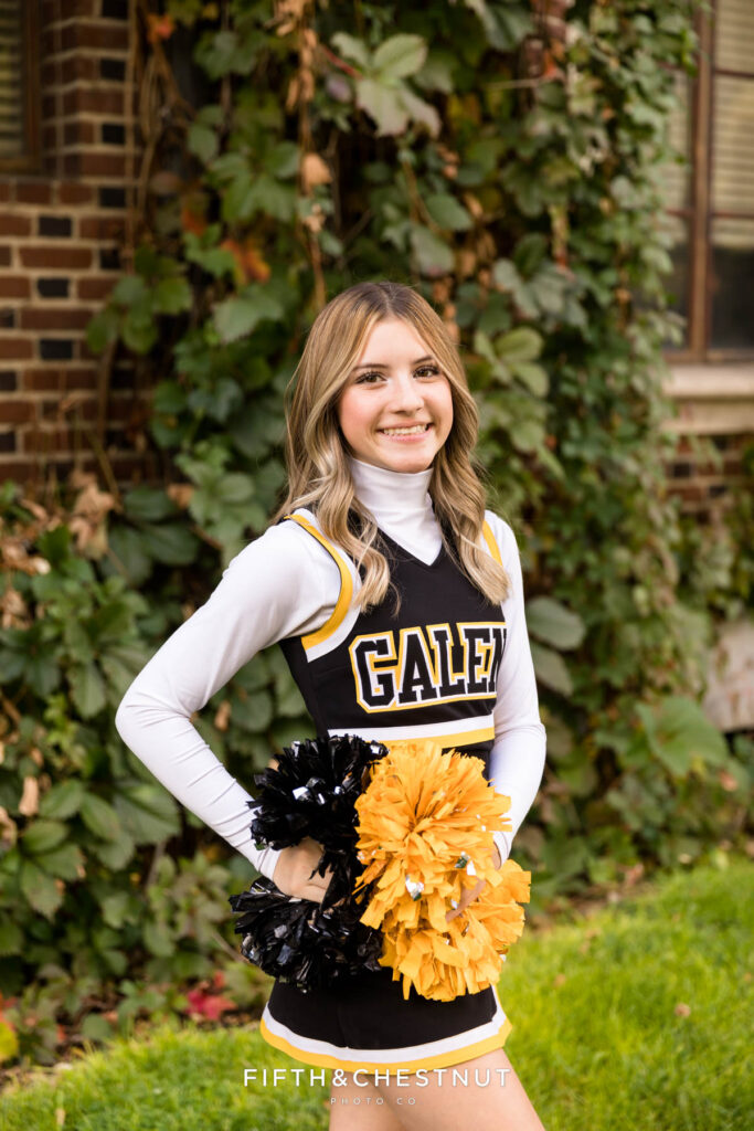 Fall Cheer Team Portraits by Reno Senior Photographer