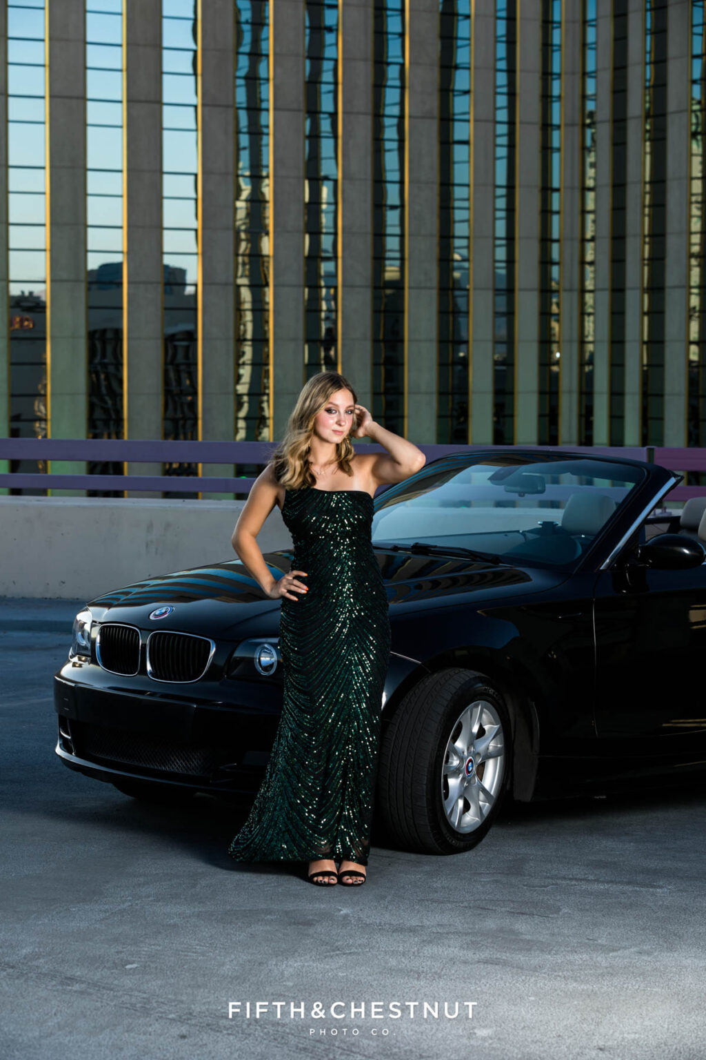 Edgy and Modern Senior Portraits in Downtown Reno