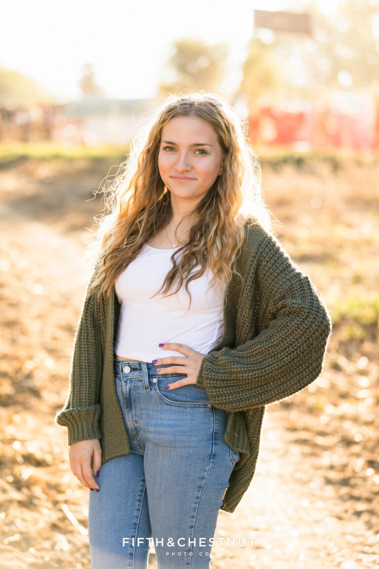 Senior VIP Team Pumpkin Patch Portraits in Reno